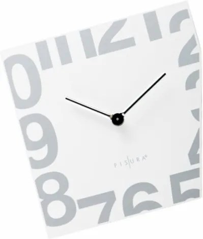 Fisura Esquina White 21cm nástěnné hodiny