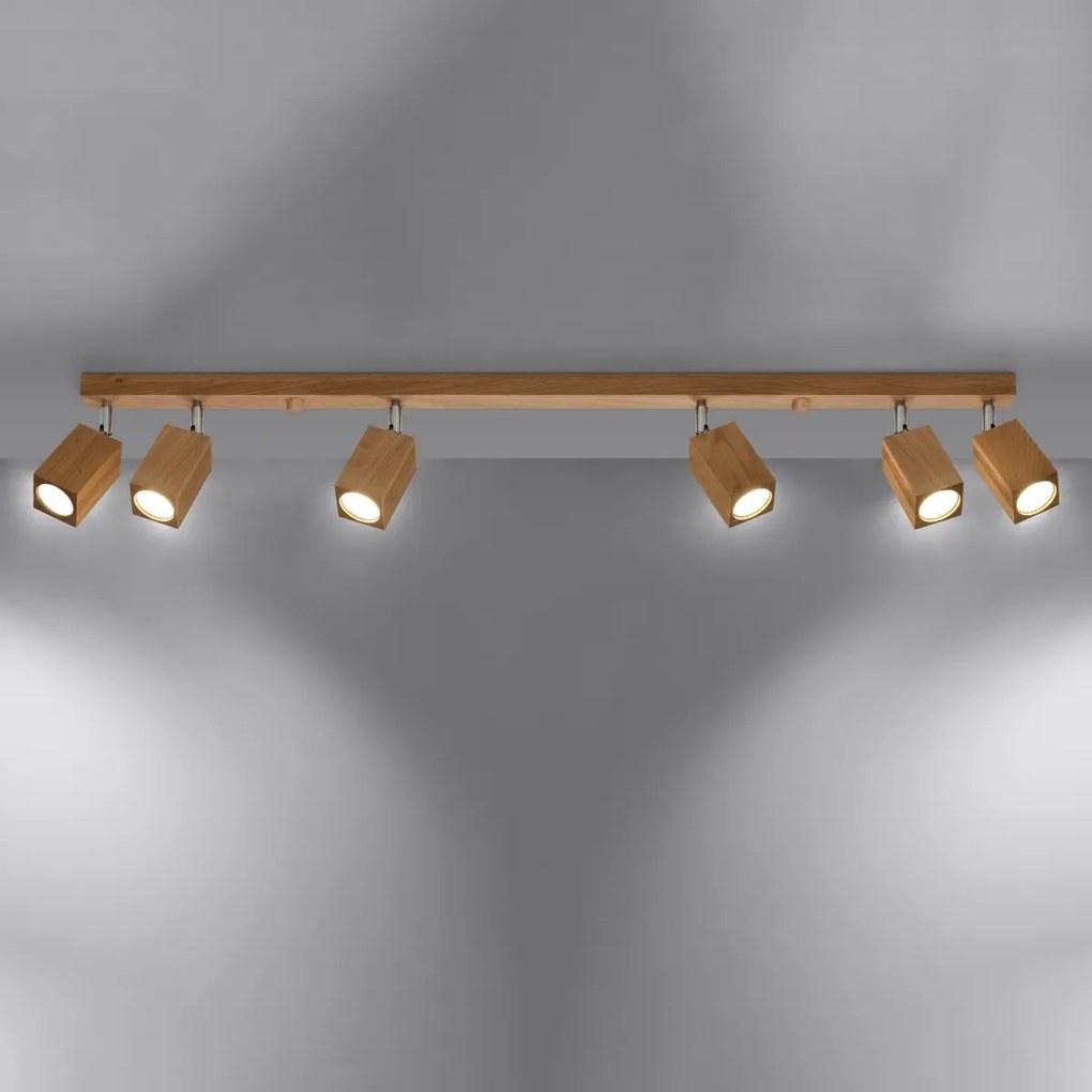 Sollux Lighting Stropní svítidlo KEKE 6 dub