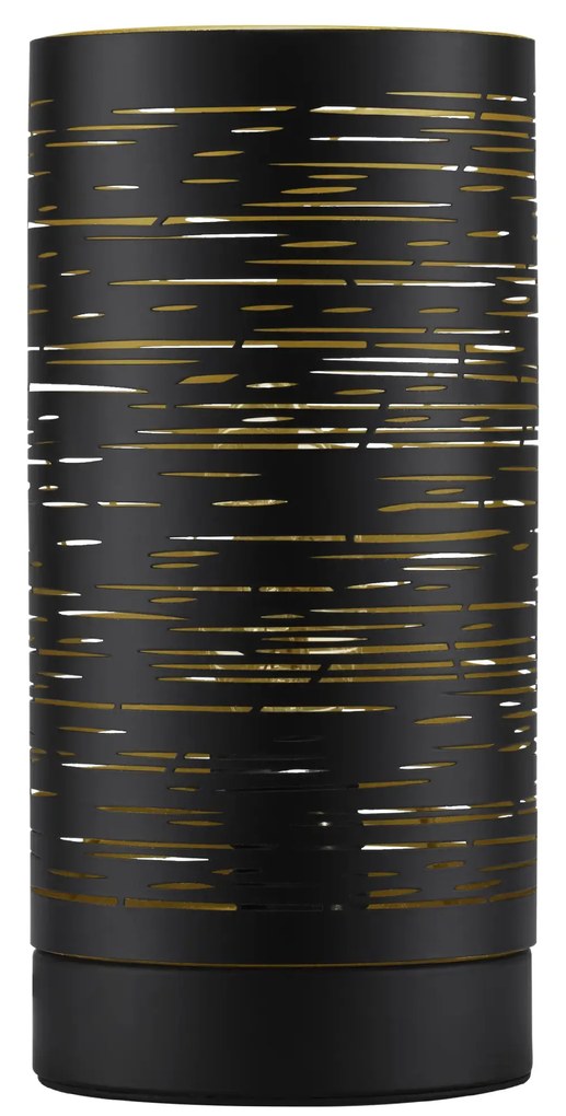 Rustikální stolní lampa Zane 10 černé