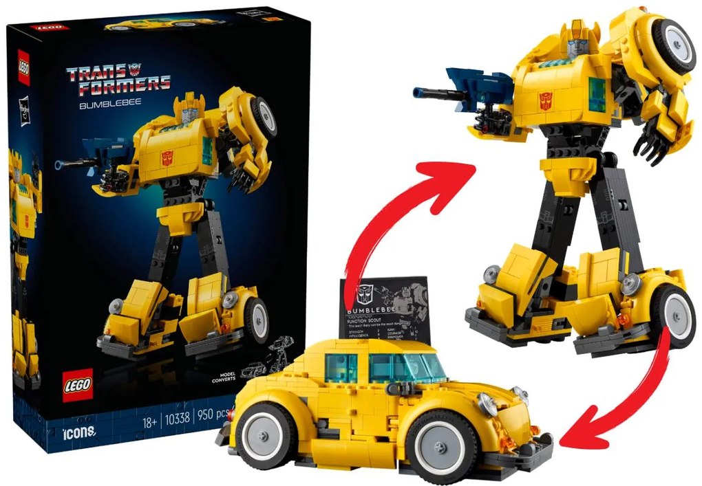 Lego stavebnice lego icons 10338 bumblebee