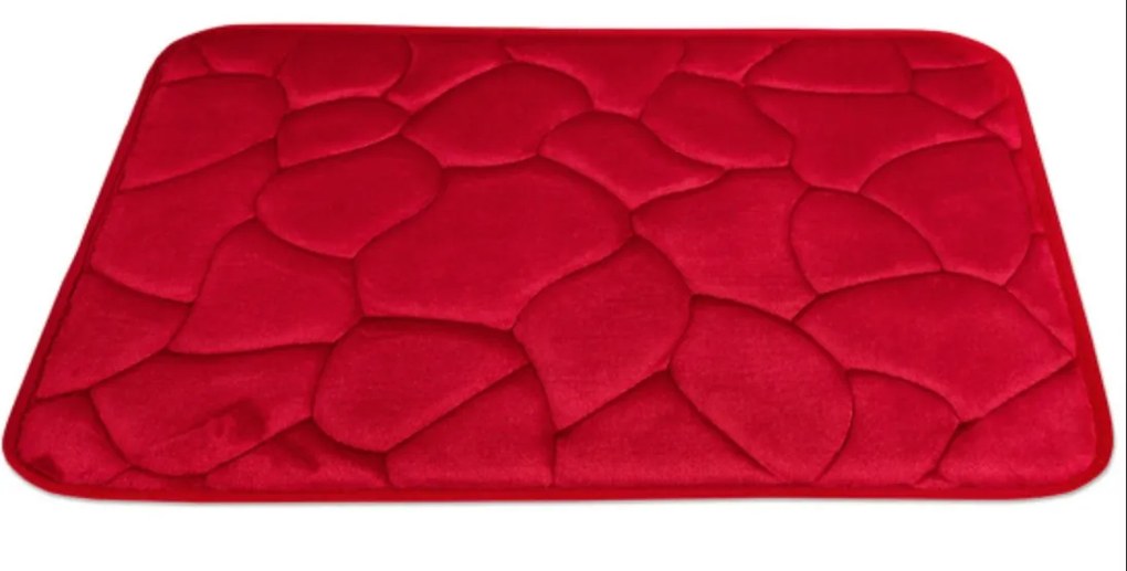 BO-MA Koupelnová předložka 0133 red BARVA: Červená, ROZMĚR: 50x80 cm