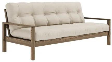 sofa KNOB by Karup - 95*205 cm carob (hnědá) + futon beige 747
