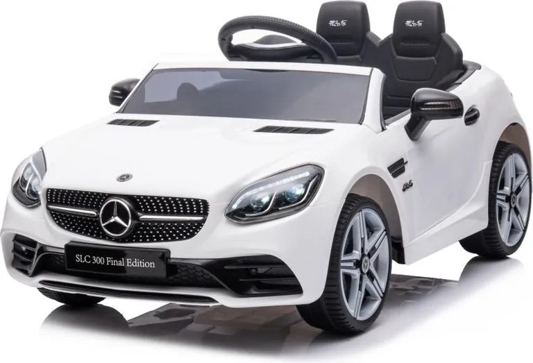 LEAN CARS Elektrické autíčko Mercedes SLC 300 LED MP3 bílé