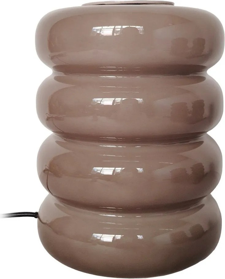 Taupe skleněná LED stolní lampa (výška 16,5 cm) Aro – Leitmotiv