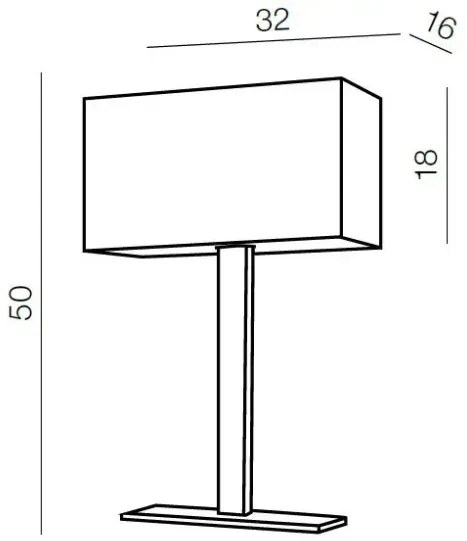 Designová stolní lampa Martens bílé