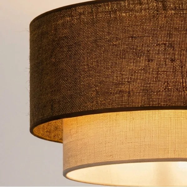 Brilagi - LED Lustr na lanku BOHO ECO 1xE27/10W/230V pr. 40 cm hnědá/krémová