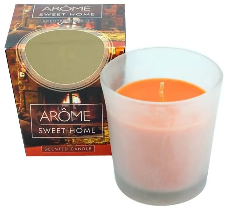 Arome Kónická vonná svíčka ve skle Sweet Home, 100 g