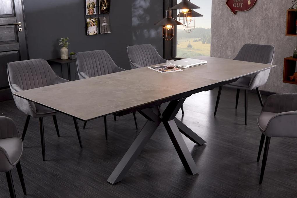 Jídelní stůl Eternity 180-225cm - vzhled betonu