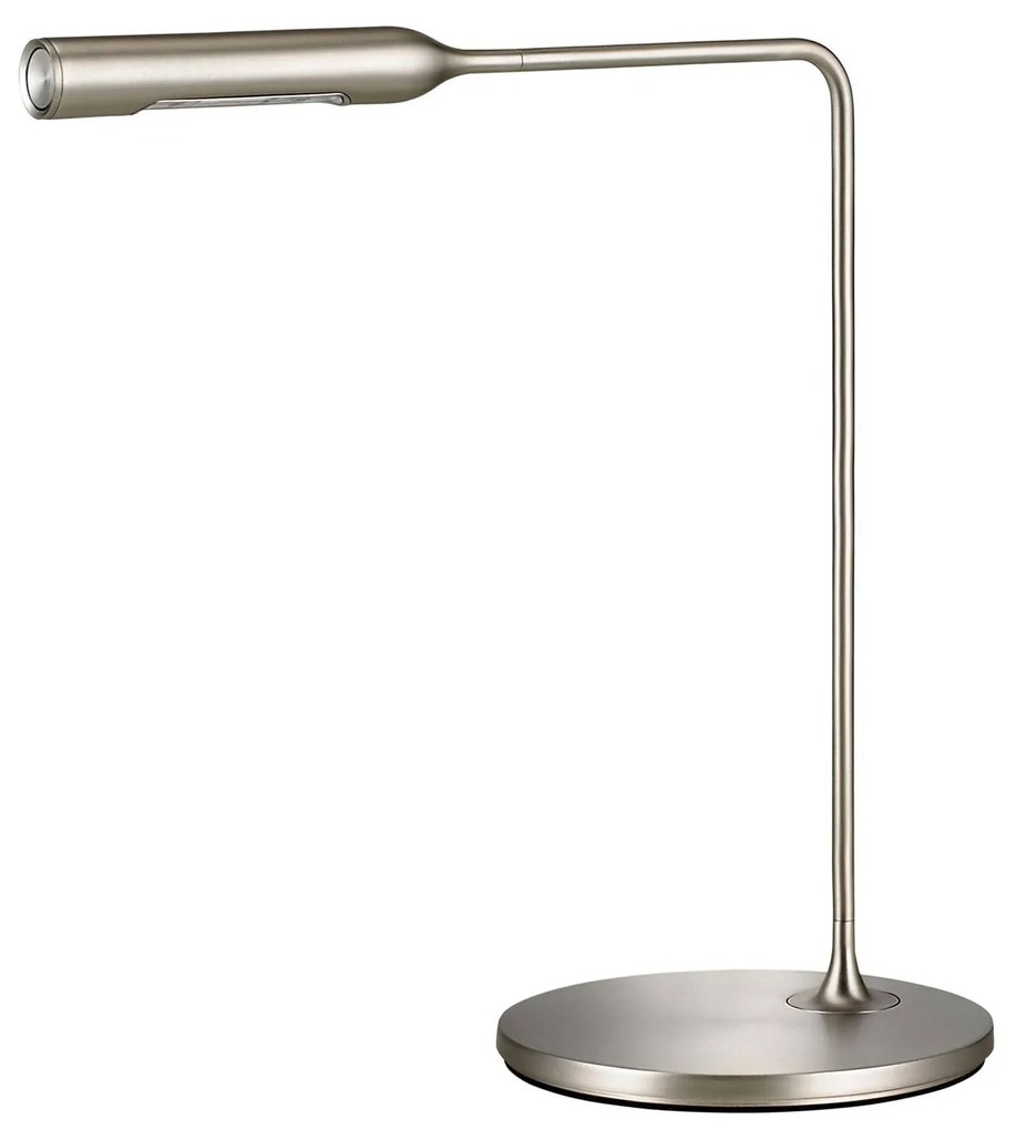 Lumina Flo Bedside LED stolní lampa 3 000 K nikl