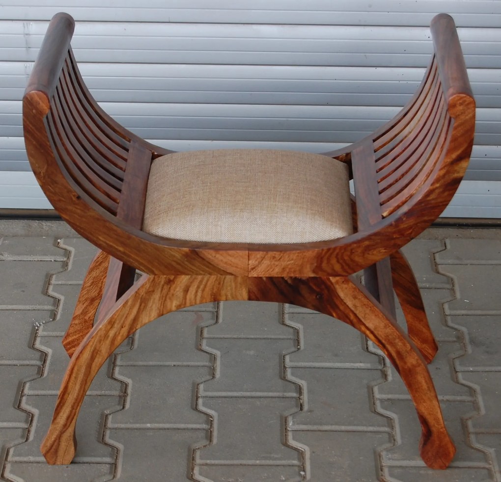 furniture-nabytek.cz - Dřevěný taburet z masivu palisandr 60x60x40
