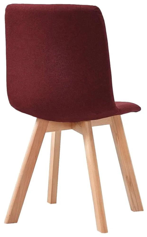 Petromila Jídelní židle 4 ks vínové textil