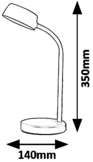 Rabalux 6780 - LED Stolní lampa BERRY LED/4,5W/230V