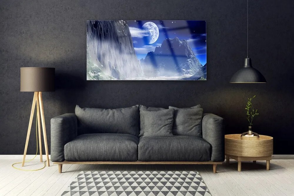 akrylový obraz Hory Noc Krajina 120x60 cm