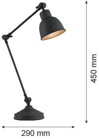 Argon 3197 - Stolní lampa EUFRAT 1xE27/15W/230V
