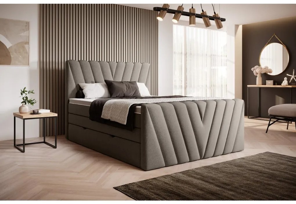 Candice boxspring postel 180X200 Materiál / Dekor: Lukso 24