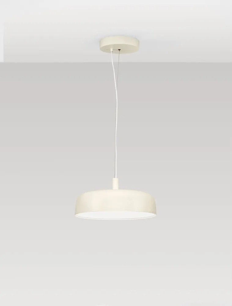 Krémové hliníkové LED stmívatelné závěsné svítidlo ø 40 cm Noelia – Nova Luce