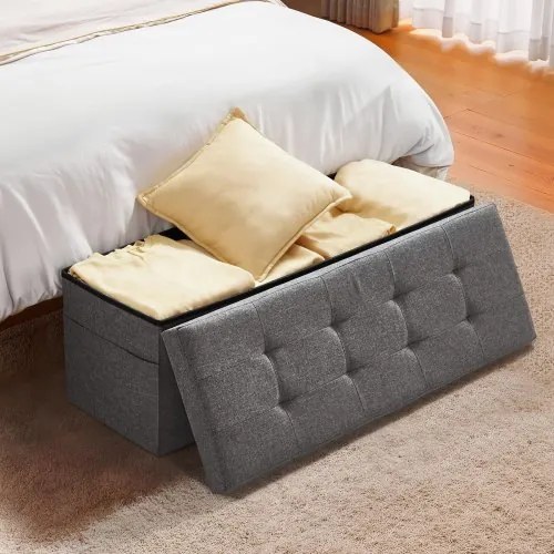 Skládací úložný taburet VEVOR, 540 × 345 × 345 mm – 1100 × 380 × 380 mm