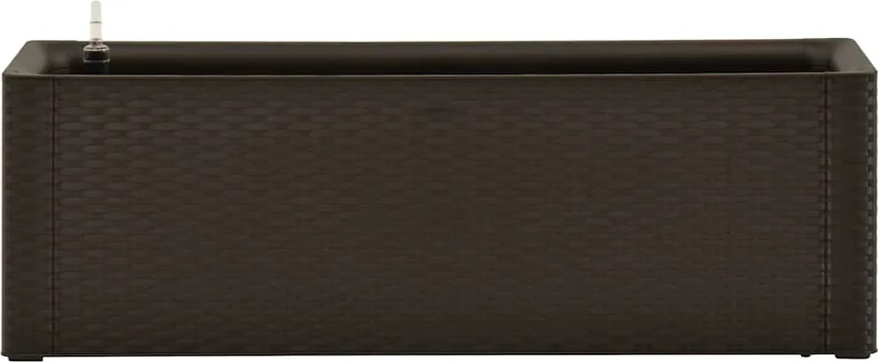 Zahradní vyvýšený záhon se samozavlažováním mokka 100x43x33 cm 313960