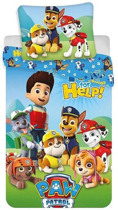 Jerry Fabrics Povlečení Paw Patrol v akci bavlna 140x200 70x90