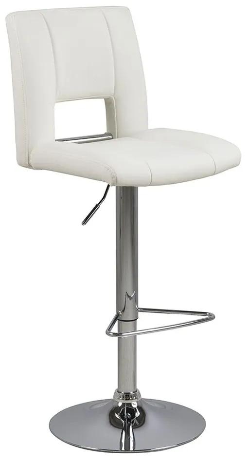 Design scandinavia Barová židle Larry (SET 2 ks), bílá