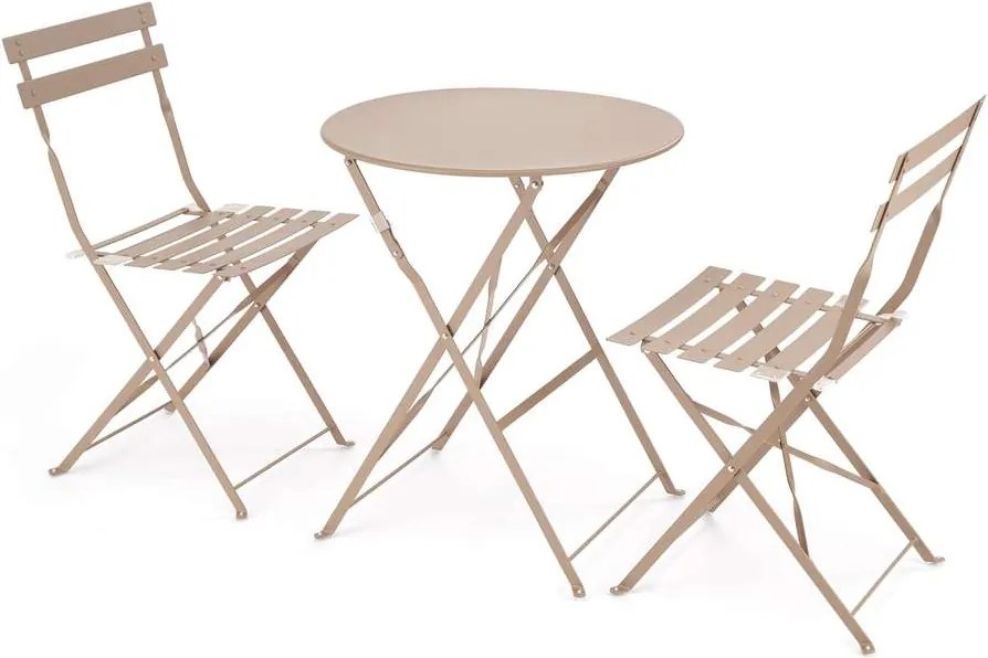 Zahradní balkonový set Perivoli - 2 židle, béžová