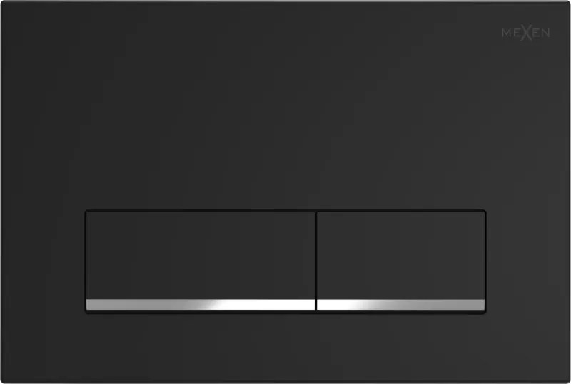 Mexen Fenix ​​12, splachovací tlačítko pro Mexen modul, černá matná-chromová, 601203