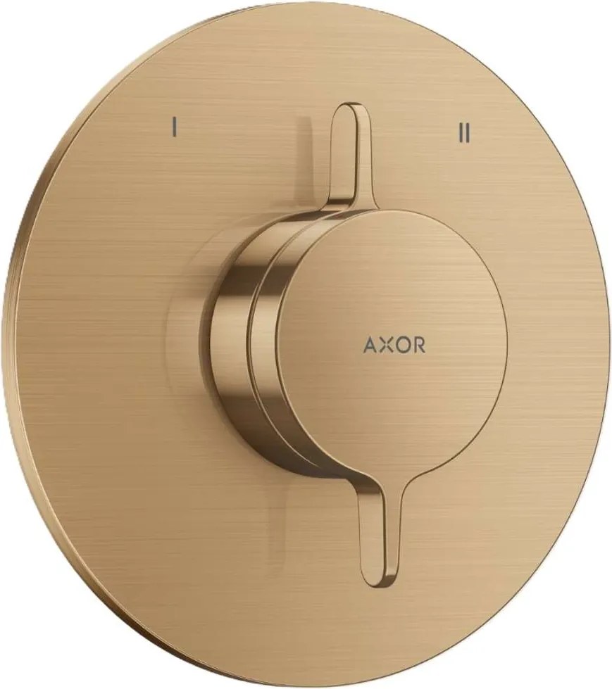 Axor One - Baterie pod omítku, pro 2 spotřebiče, kartáčovaný bronz 48415140