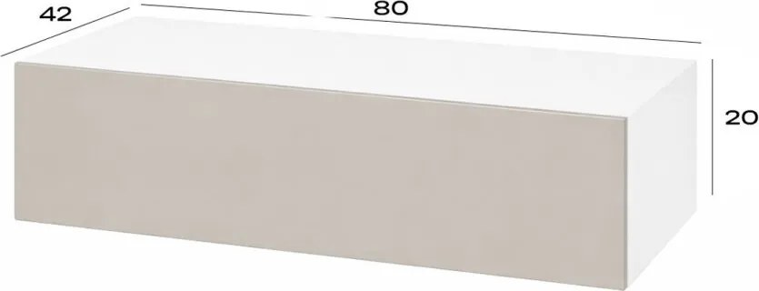 Toaletní stolek 80 cm nymphaea alba / kašmír Space