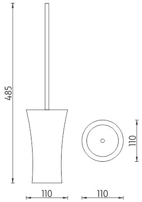 Stojánkový WC kartáč NIMCO ATRI AT 5094-60