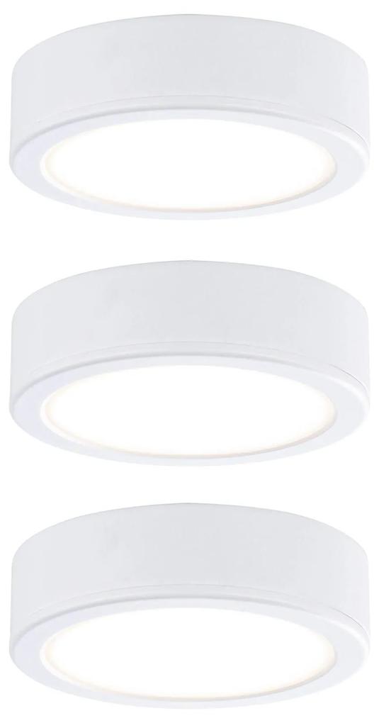 Paulmann LED přisazená nábytková svítidla Pukk - sada 3 světěl Barva: Bílá