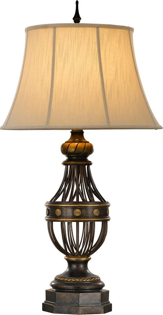 Elstead Vysoká stolní lampa s kovovu nohou Augustine