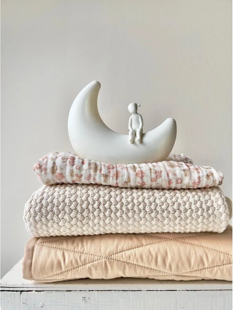 Slonovinové dětské noční světlo Moon Off-White – Cam Cam Copenhagen