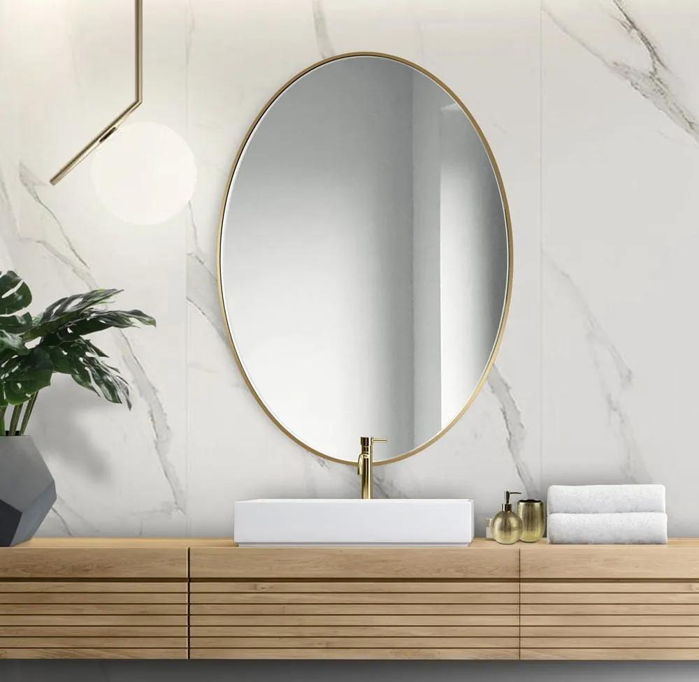 Zrcadlo Scandi Slim Owal Gold Rozměr: 40 x 60 cm