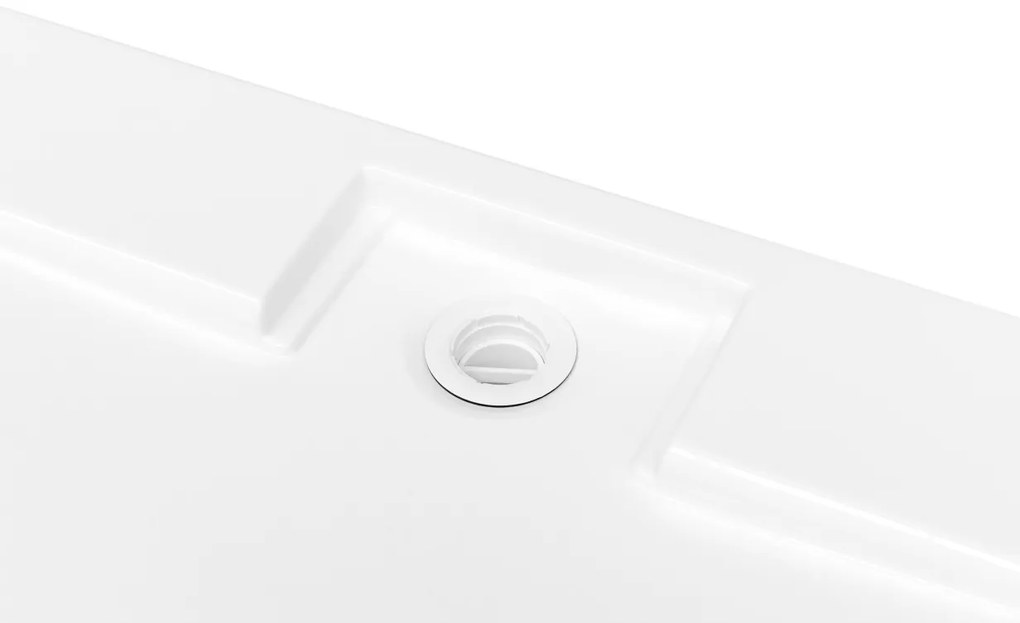 BESCO Čtvercová sprchová vanička AXIM Barva - Bílá, Rozměr A - 80 cm, Rozměr B - 80 cm - VANKAXIM80BB