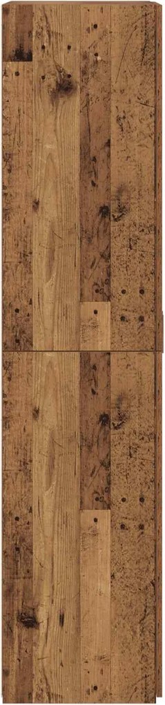 Vysoký bufet Staré dřevo 80 x 42 x 185 cm 3365594