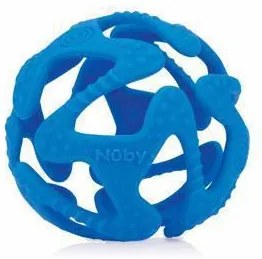 Nuby Kousátko silikonový míč tmavě modrý