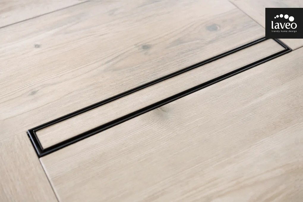 Laveo Basso, lineární odtok s mřížkou 70 cm, černá, LAV-COB_770S