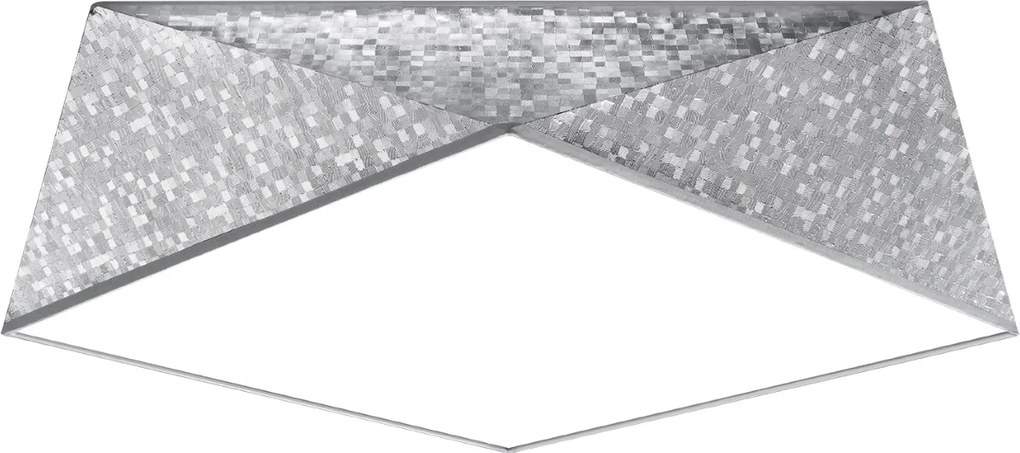 Sollux Lighting Stropní svítidlo HEXA 45 stříbrné