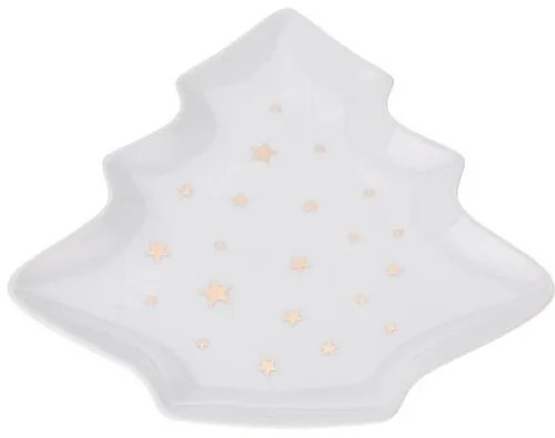 Koopman Porcelánový servírovací talíř Tree, 27 x 26 cm