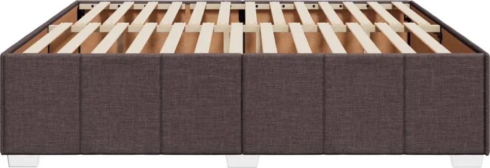 Rám postele bez matrace tmavě hnědý 180 x 200 cm textil 3284856