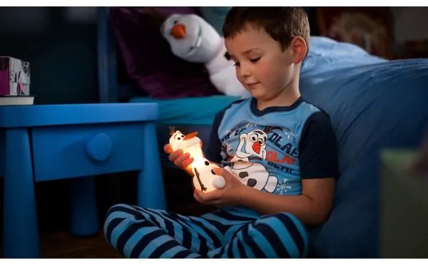 Philips 71768/08/16 -LED Dětská lampa DISNEY FROZEN OLAF LED/0,3W/2xAAA sněhulák