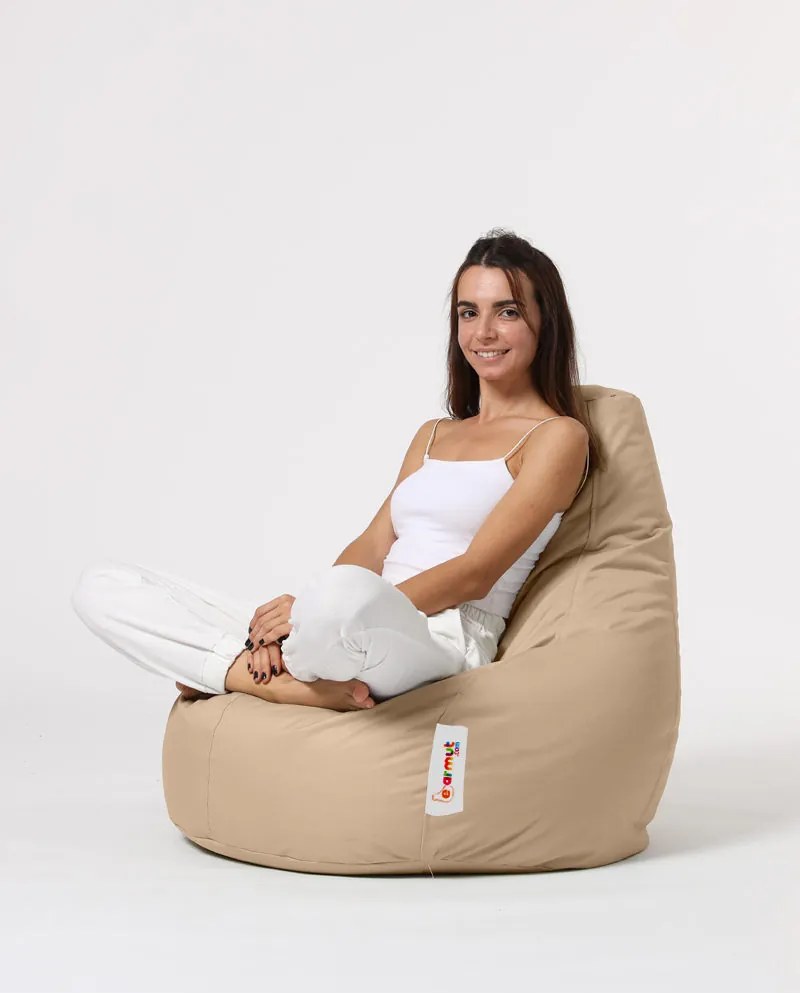 Atelier del Sofa Zahradní sedací vak Drop L - Mink, Norková