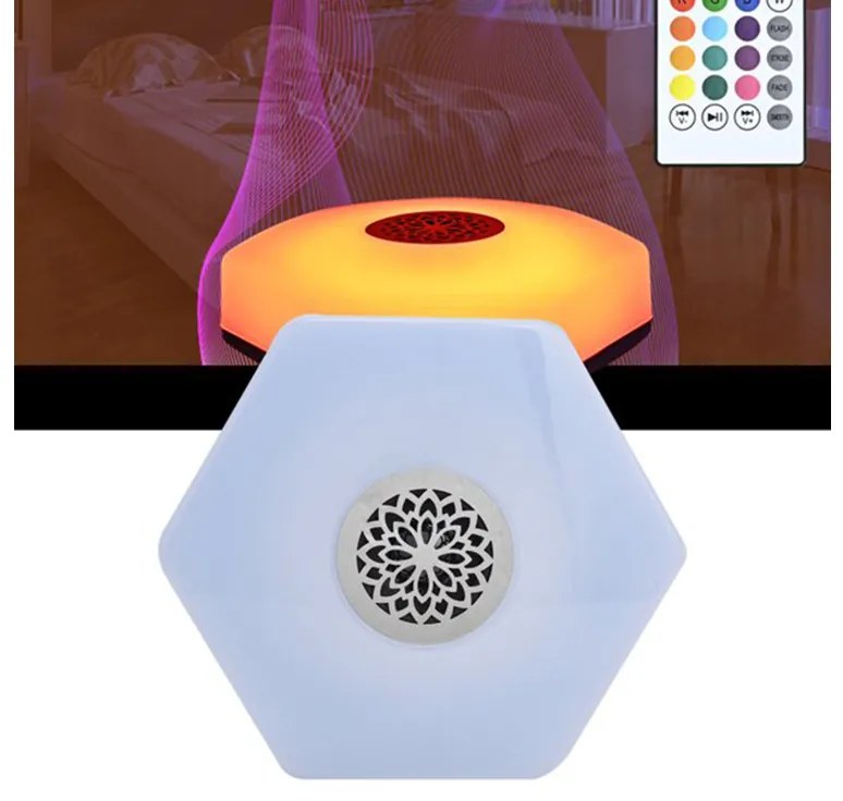 Verk 15905 LED žárovka RGB Bluetooth s reproduktorem, dálkový ovládač, E27 18 W color