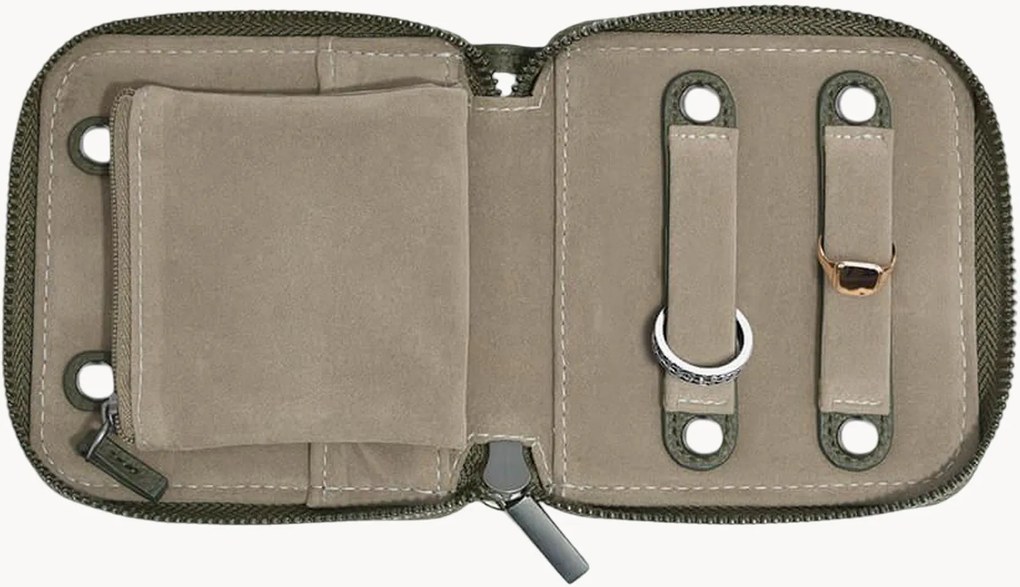 Kompaktní šperkovnice Olive Green