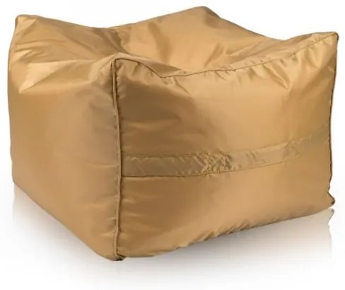 Sedací vak taburetka cuboy L gold nepromokavý TiaHome