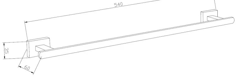Mexen příslušenství, Arno držák na ručníky, růžová zlatá, 7020724-60
