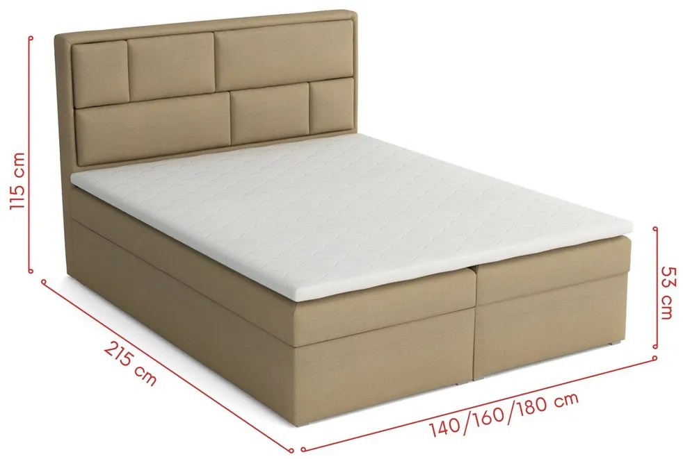 Casarredo Postel s matrací s ÚP WENDY BOX 160x200 výběr látek