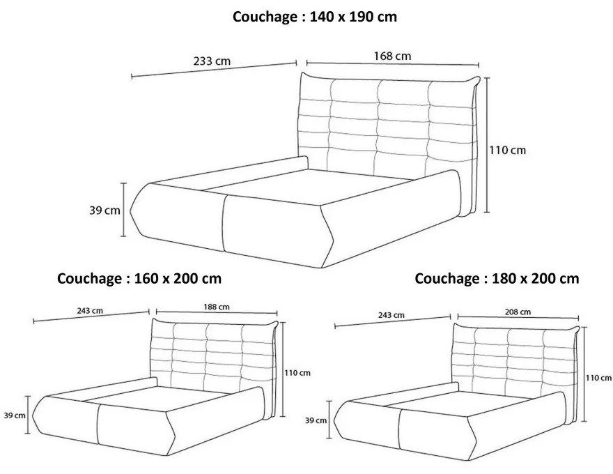 Tmavě zelená čalouněná dvoulůžková postel s úložným prostorem s roštem 180x200 cm Clothilde – Bobochic Paris