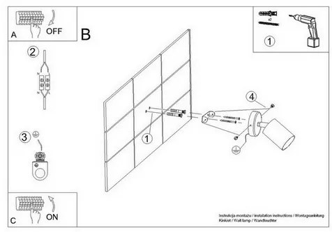 Nástěnné svítidlo SOLLUX LEMMI 1 bílé GU10 1x40W bez žárovky SL.1123