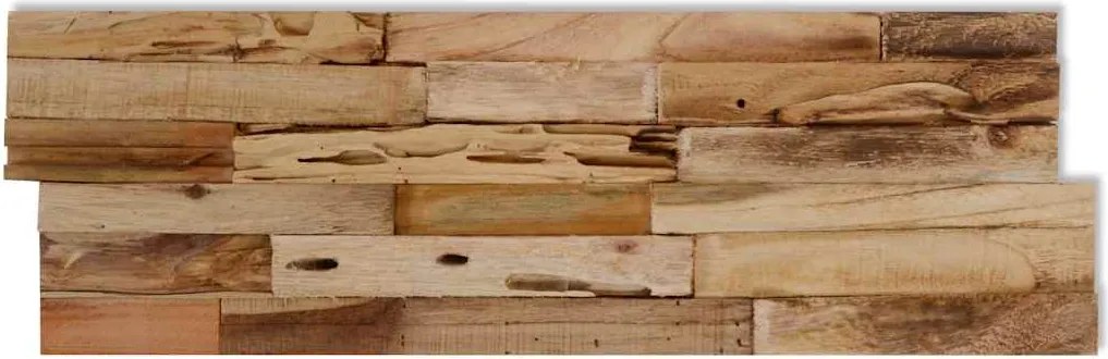 Nástěnné obkladové panely 10 ks 1,03 m² recyklovaný teak 326170
